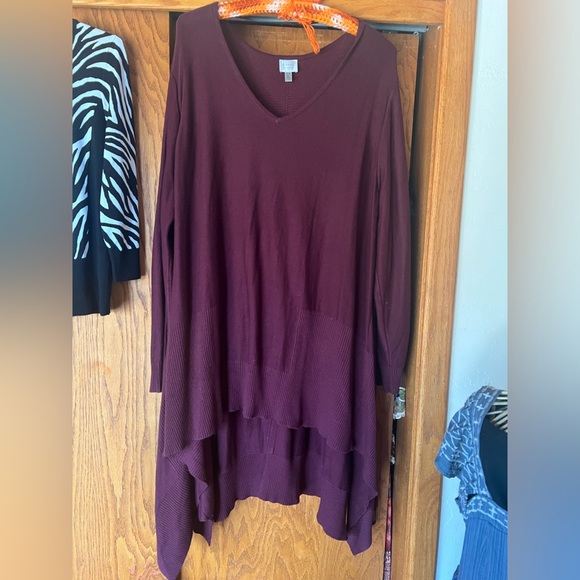 Cupio | Sweaters | Super Cute Oversized Long Tunic Light Sweater Top ...